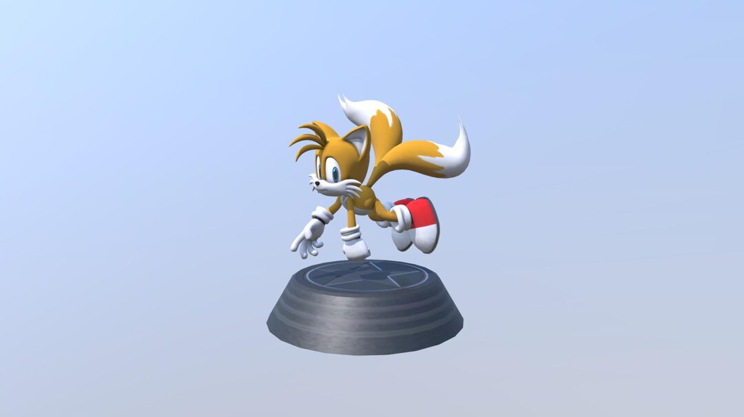 Tails Figurine Sonic the Hedgehog 3D Printable STL & OBJ Digital File ...