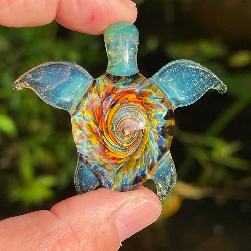 Glass Sea Turtle - Etsy