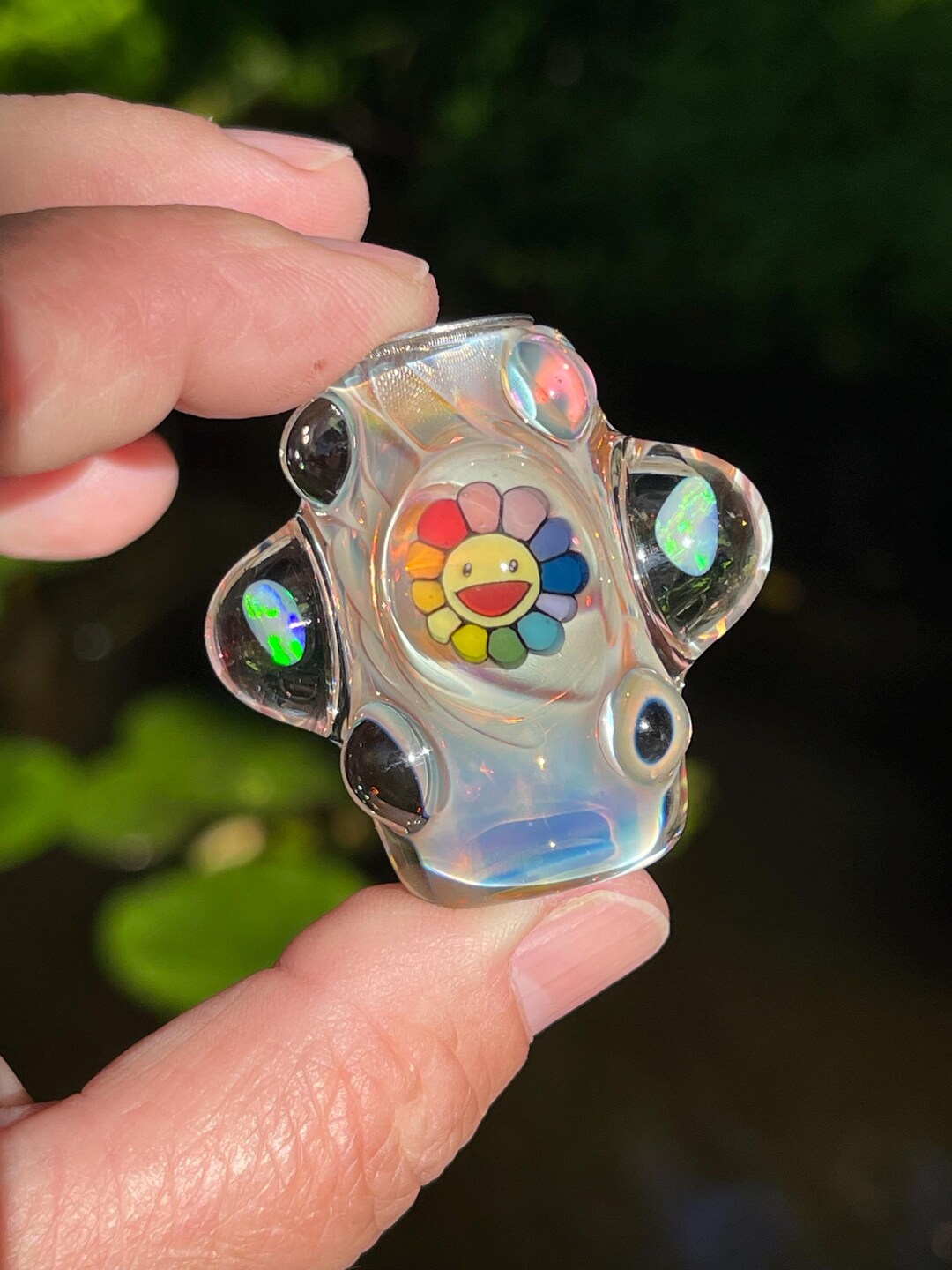 Blown Glass Pipe Bead Dread Bead Pipe. Its 1 1/2 Long With Half Inch ...