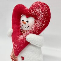 Snowman for Valentine's Day Instant Digital Download Printable Wall Art ...