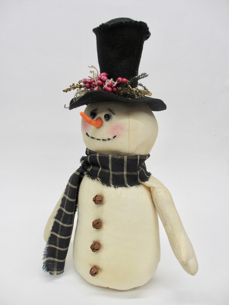 Primitive Snowman Doll Winter Home Decor Rustic Snowmen - Etsy