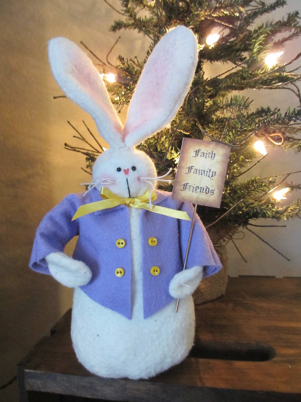 Country Bunny Decor Rabbit Decoration Easter Home Decor - Etsy