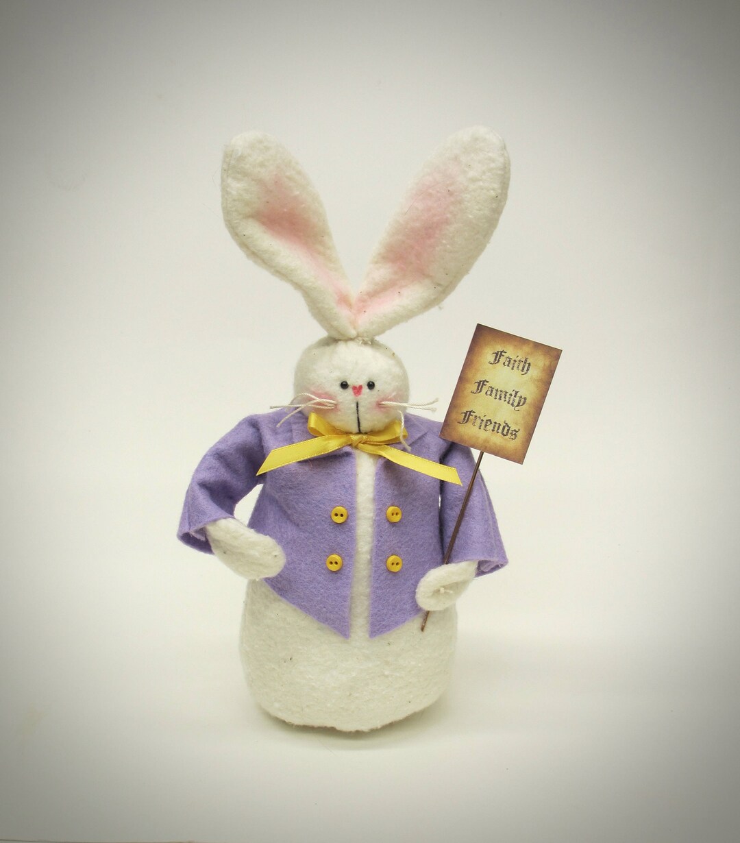 Country Bunny Decor | Rabbit Decoration | Easter Home Decor | Spring ...