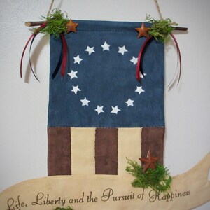 Primitive Patriotic American Flag | 4th of July Decoration | Primitive ...
