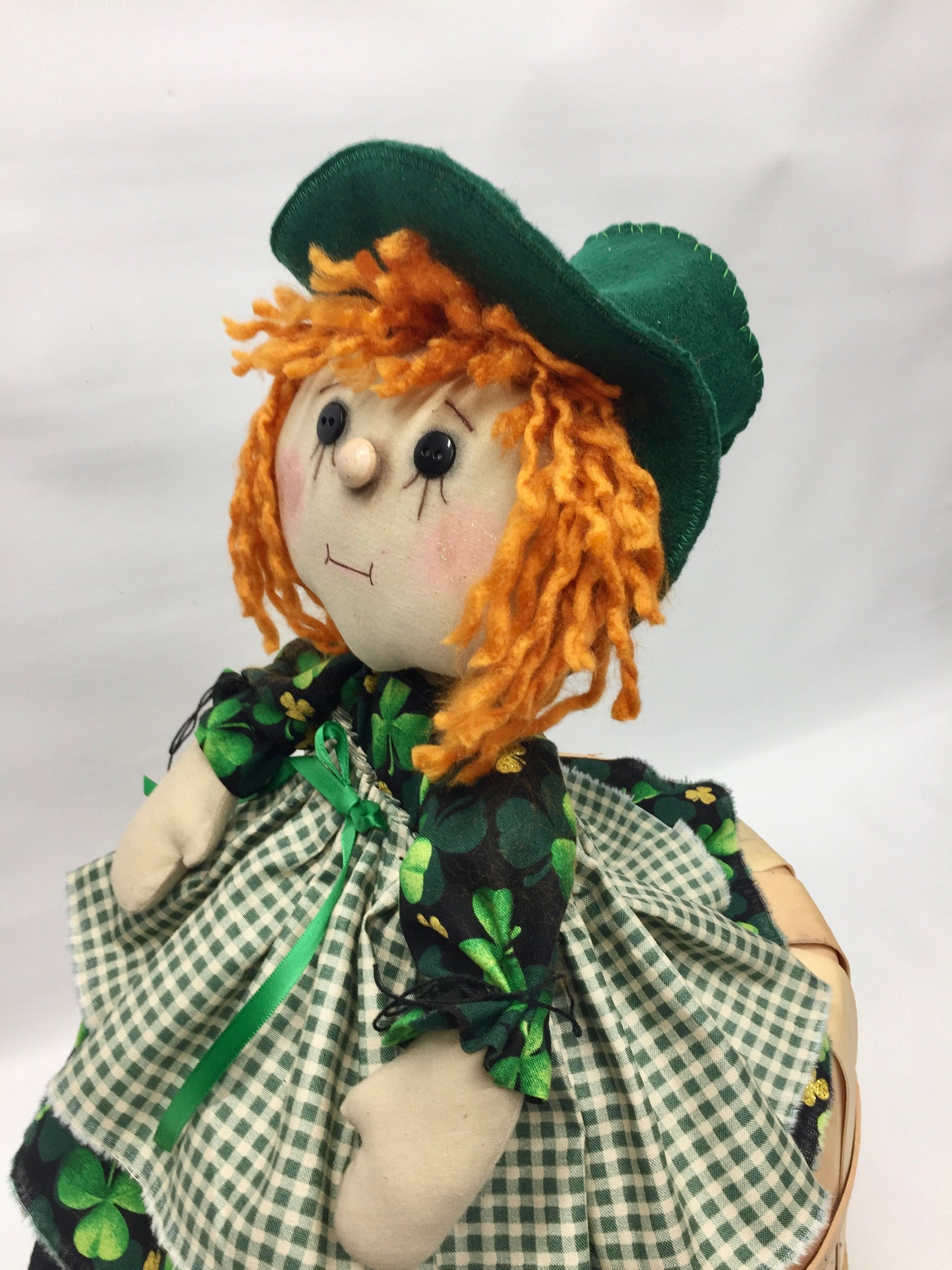 St. Patrick's Day Cloth Doll Celtic Folk Art Handmade - Etsy