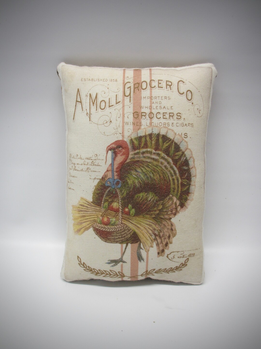 Thanksgiving Turkey Mini Pillow | Primitive Tuck | Tier Tray Accessory ...