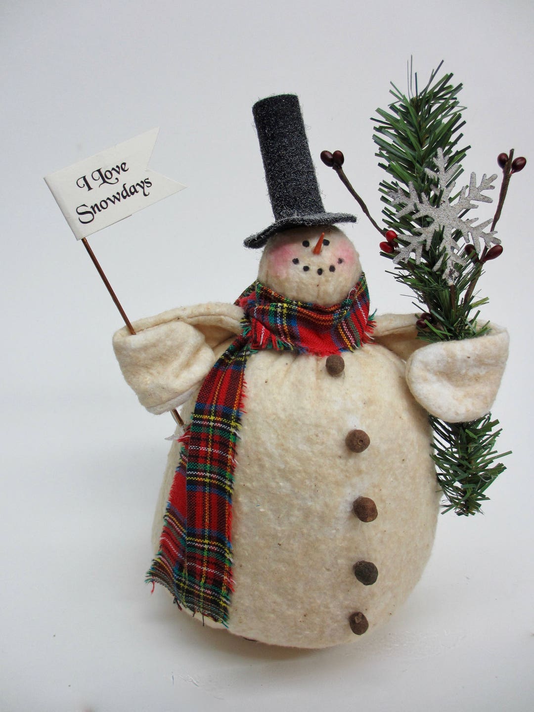 Chubby Charlie Snowman | Snowman Decor | Primitive Snowman | Christmas ...