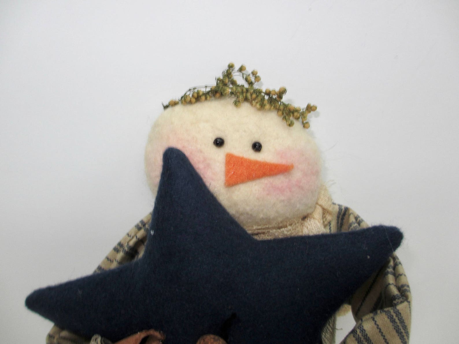 Snowman With Star Ornament | Handmade Ornament | Gift Tag | Christmas ...