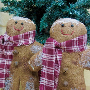Handmade Fabric Gingerbread Men | Holiday Decor | Gingerbread Man ...