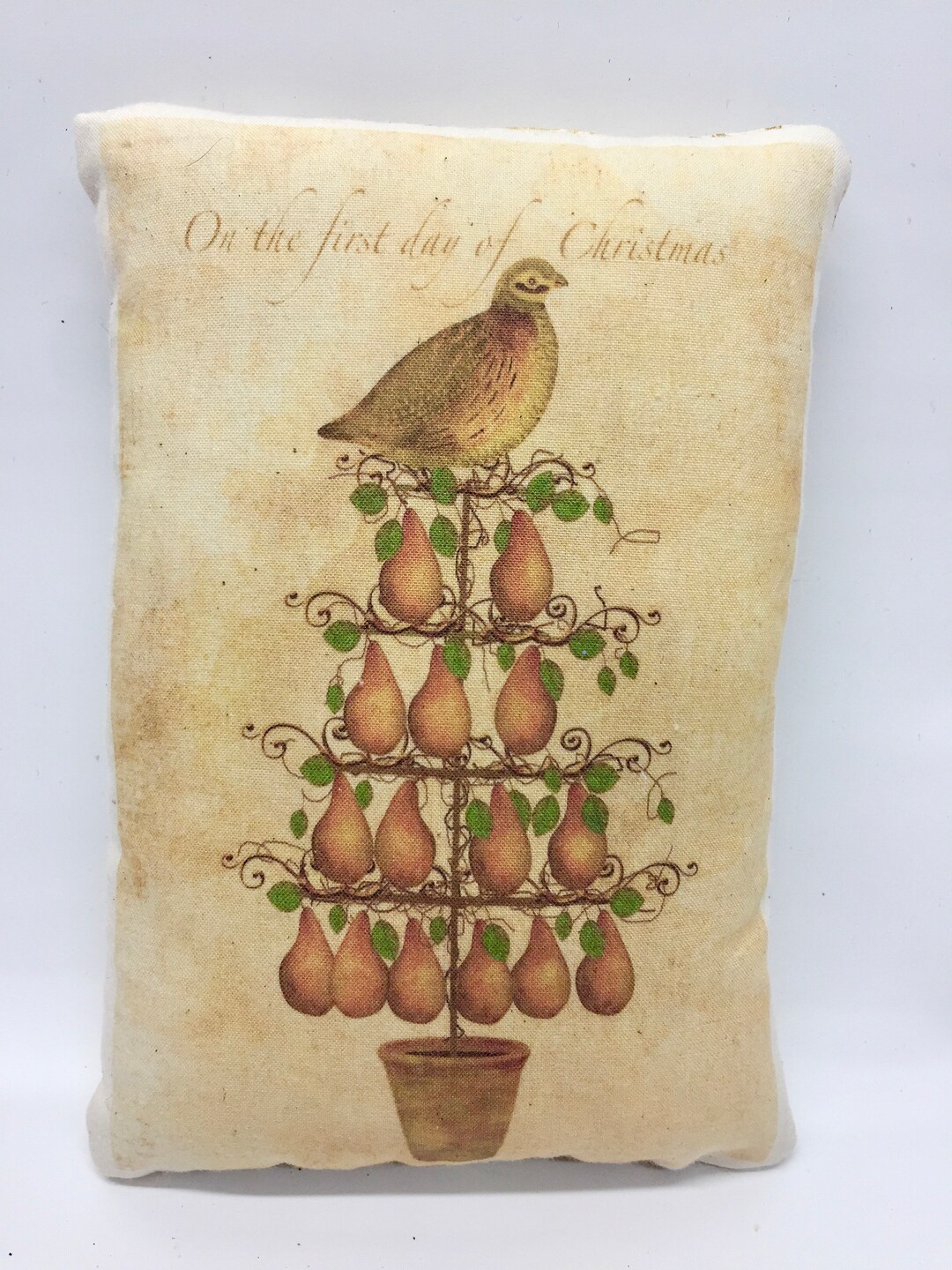 Partridge in a Pear Tree | 12 Days of Christmas | Christmas Pillow ...