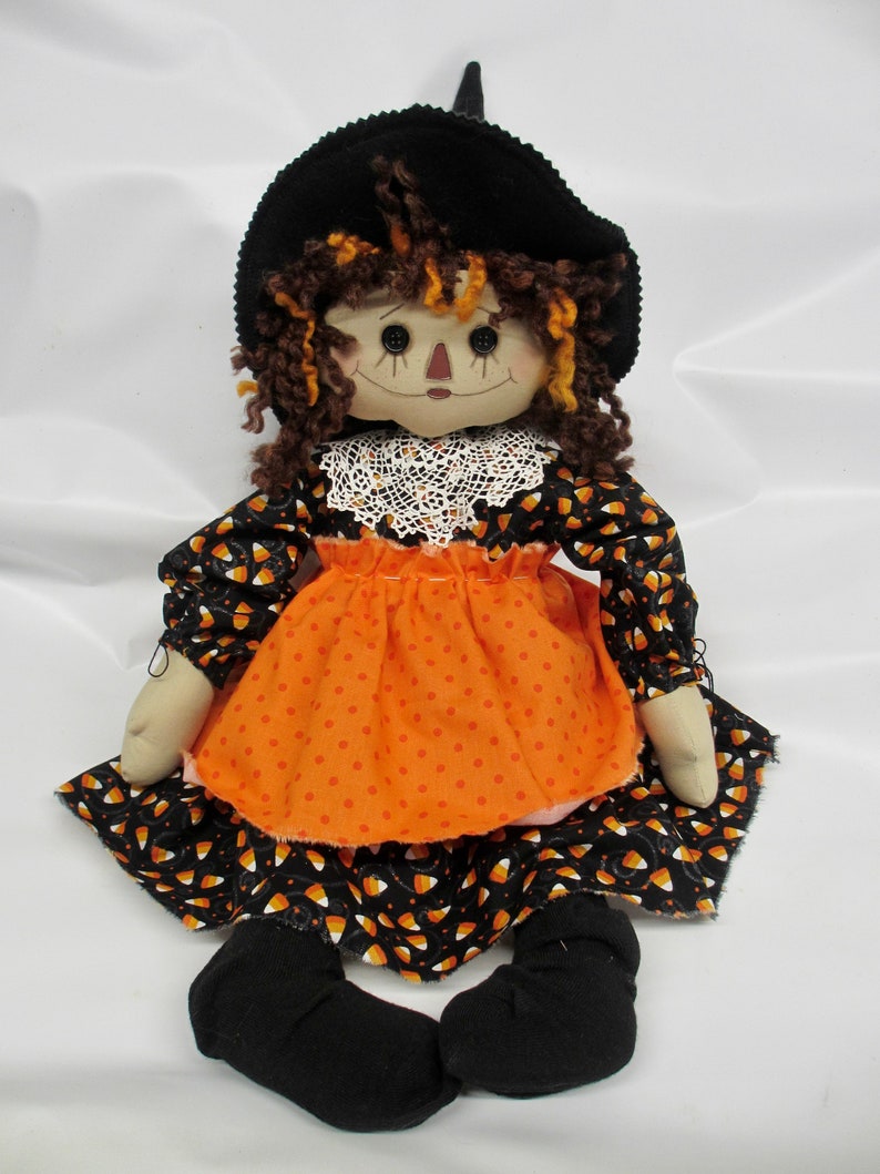 Halloween Witch Rag Doll Halloween Decoration Primitive - Etsy