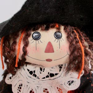 Halloween Witch Rag Doll Halloween Decoration Primitive | Etsy