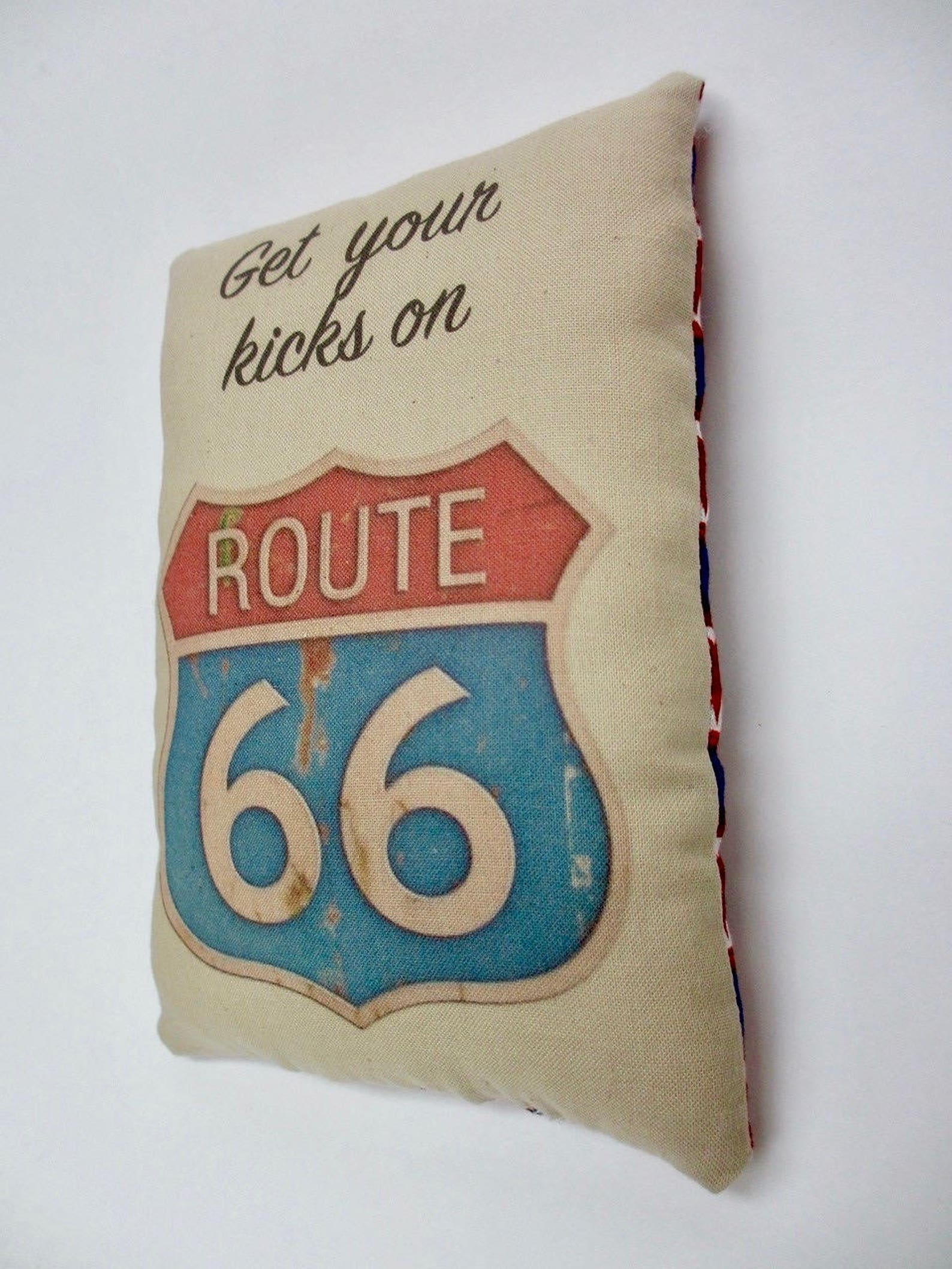 Route 66 Pillow | Accent Pillow | USA Decoration | Vacation Souvenir ...