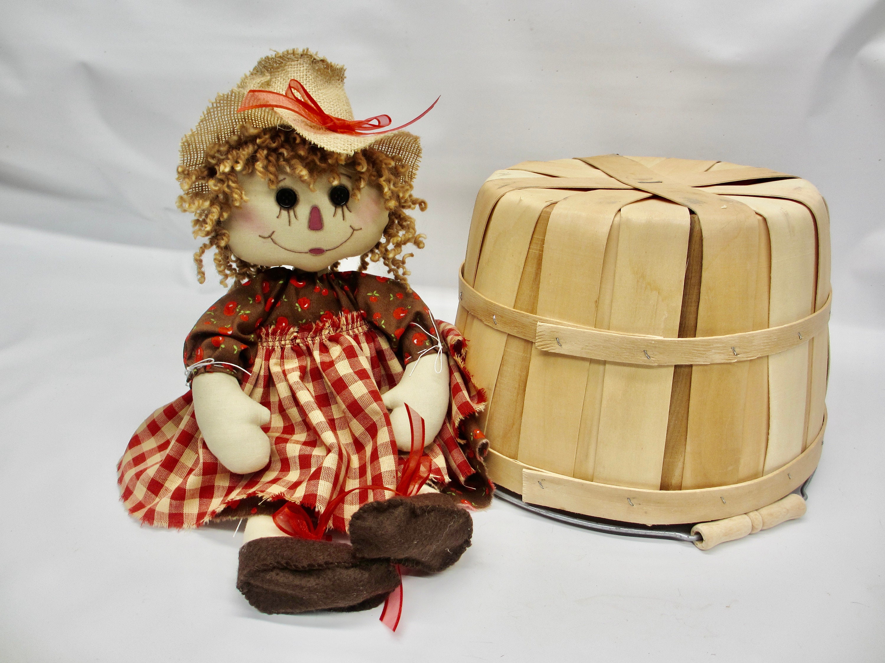 Rustic cloth doll fabric doll folk art doll rag doll | Etsy