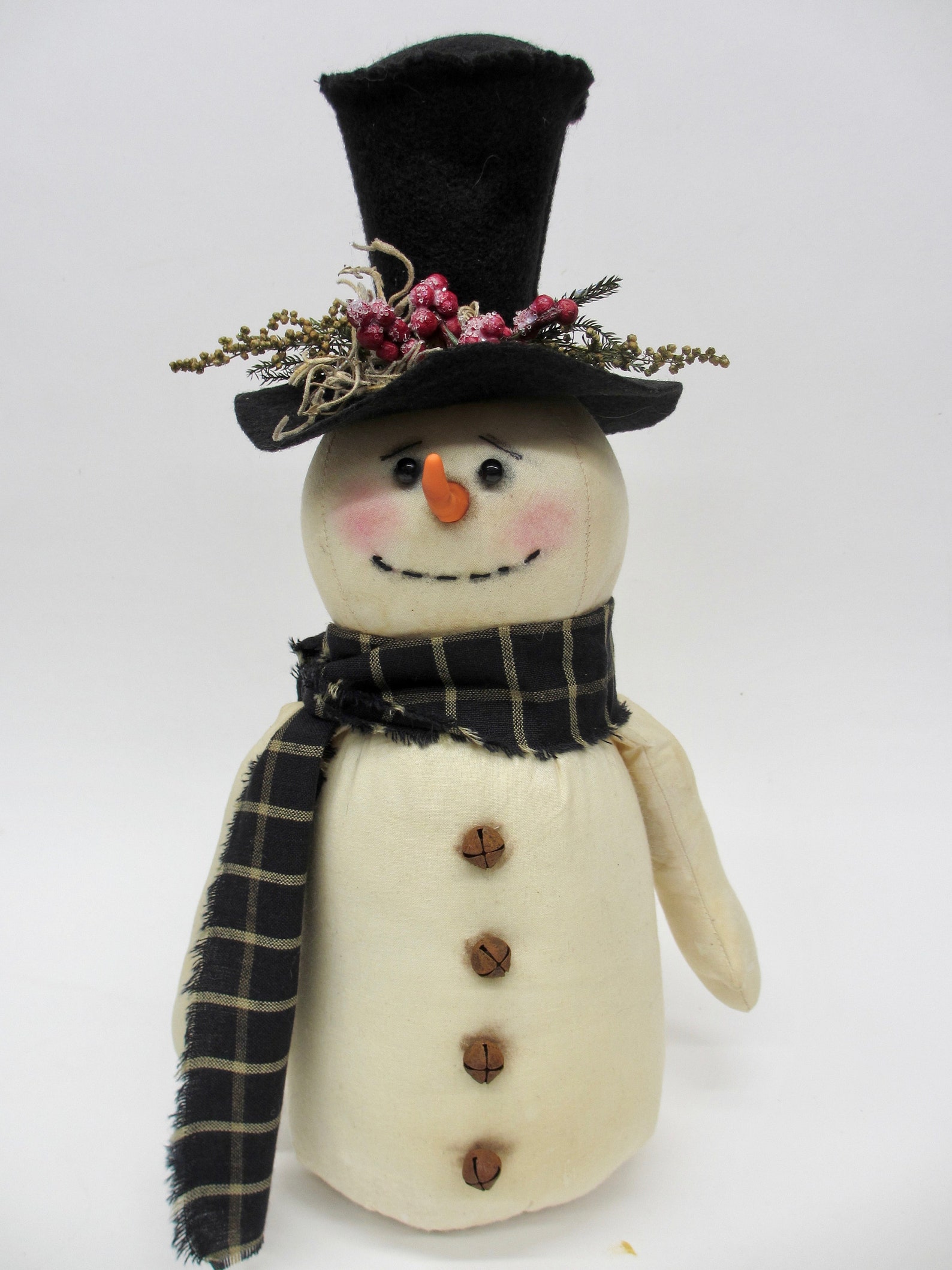 Primitive Snowman Doll Winter Home Decor Rustic Snowmen - Etsy