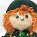 St. Patrick's Day Cloth Doll | Celtic Folk Art | Handmade Rag Doll ...