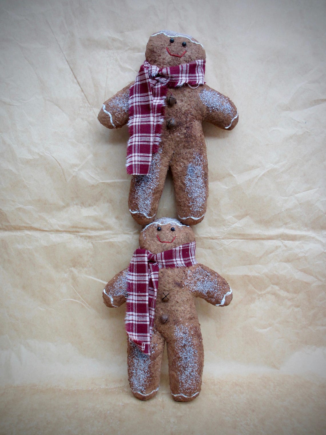 Handmade Fabric Gingerbread Men Holiday Decor Gingerbread | Etsy