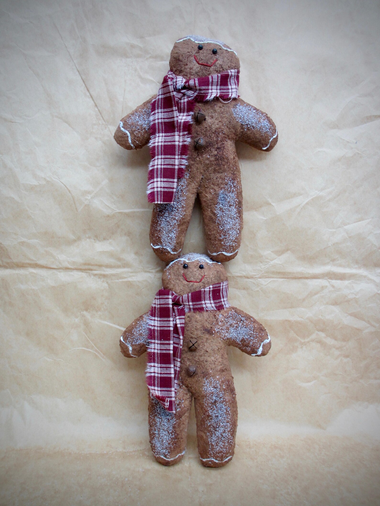 Handmade Fabric Gingerbread Men Holiday Decor Gingerbread | Etsy