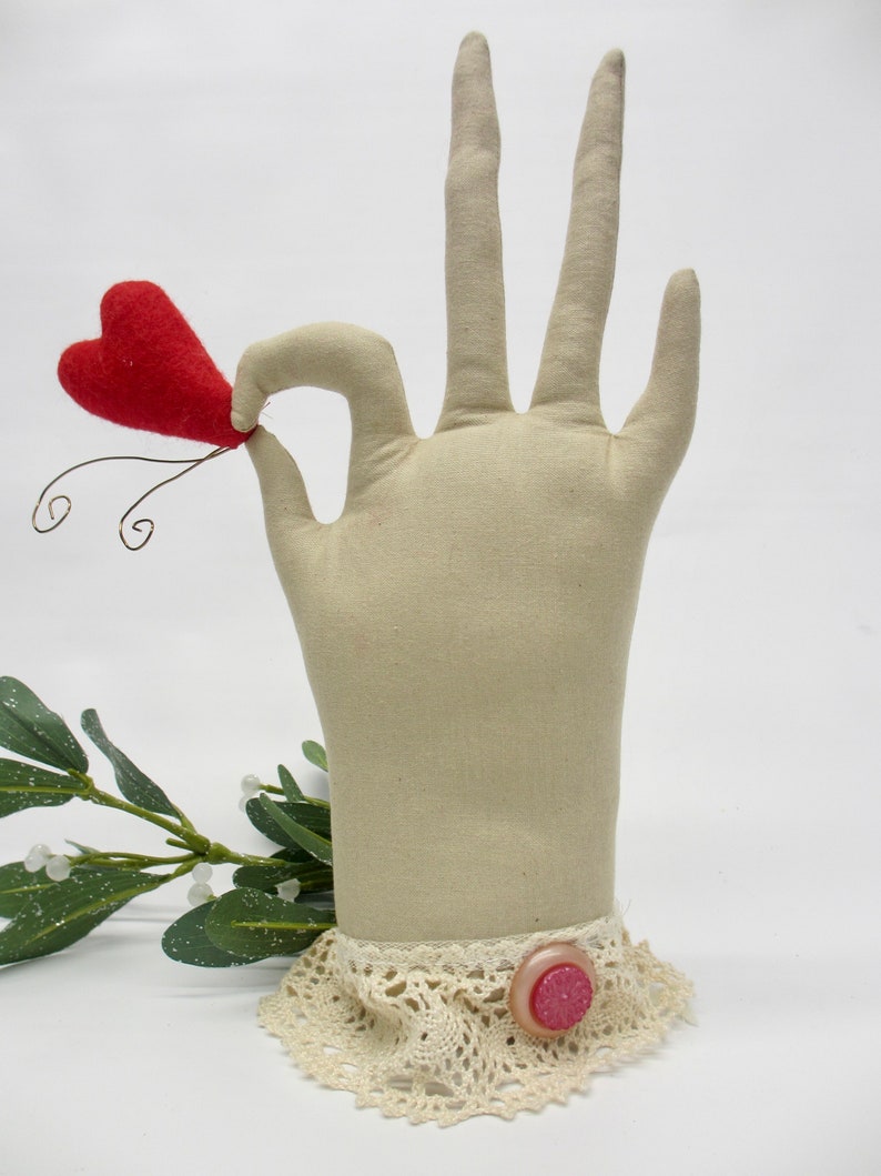 Primitive Valentines Day Decoration | Folk Art Rustic Farmhouse Wedding ...