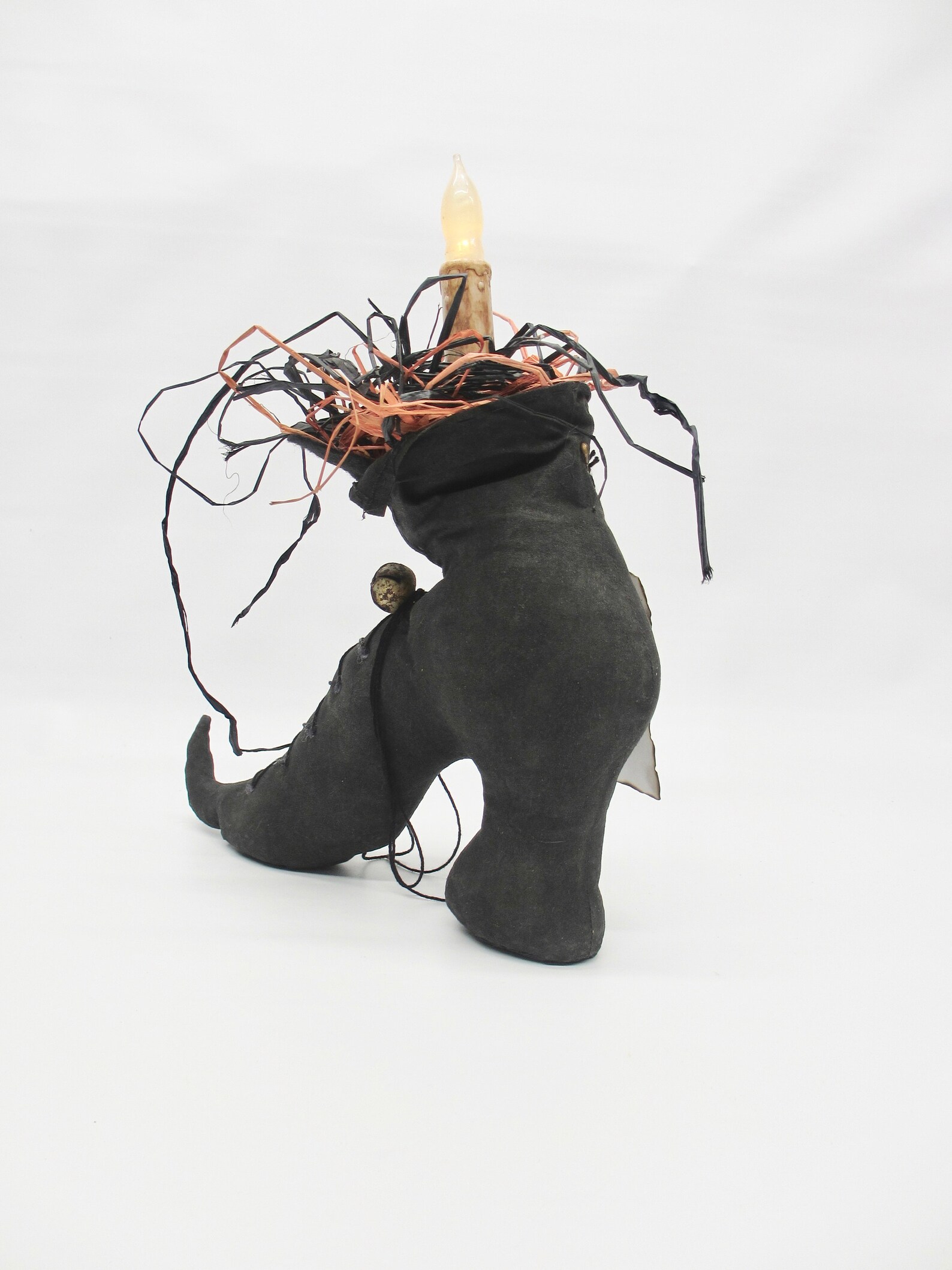 Lighted Halloween Witch Boot | Primitive Witch Shoe | Fall Halloween ...
