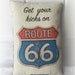 Route 66 Pillow | Accent Pillow | USA Decoration | Vacation Souvenir ...