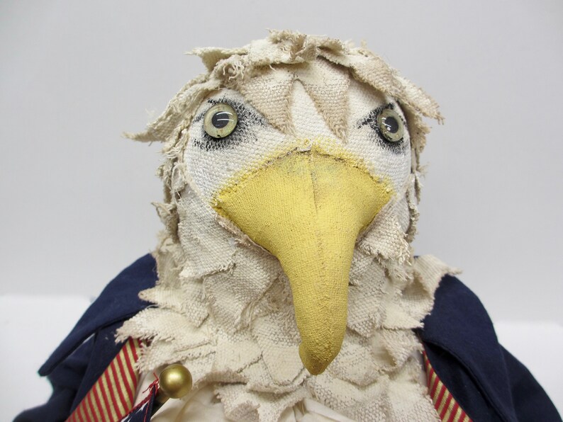 Primitive Patriotic Bald Eagle Decor Patriotic Cloth Doll - Etsy