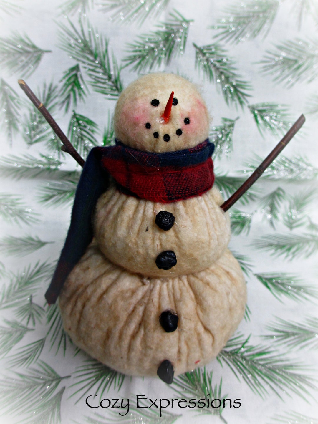 Lil Flake | Primitive Snowman | Snowman Decor | Snowman Collector ...