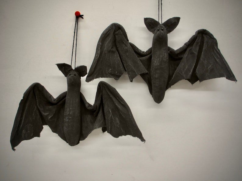 Primitive Halloween Bat Decoration Spooky Scary Bat - Etsy