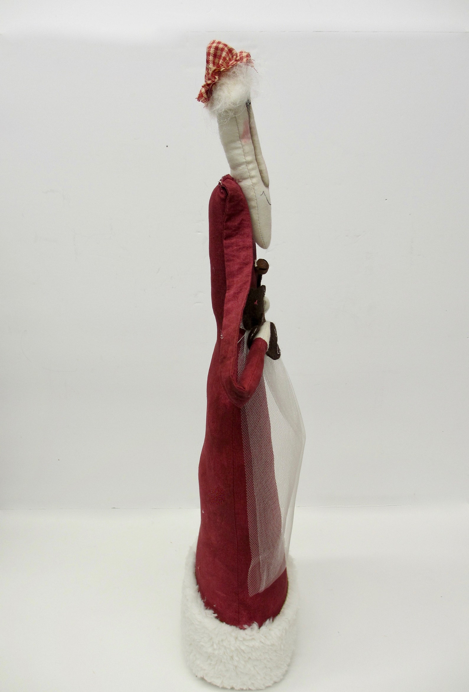 Primitive Handmade Mrs. Santa Claus Doll | Country Rustic Christmas ...