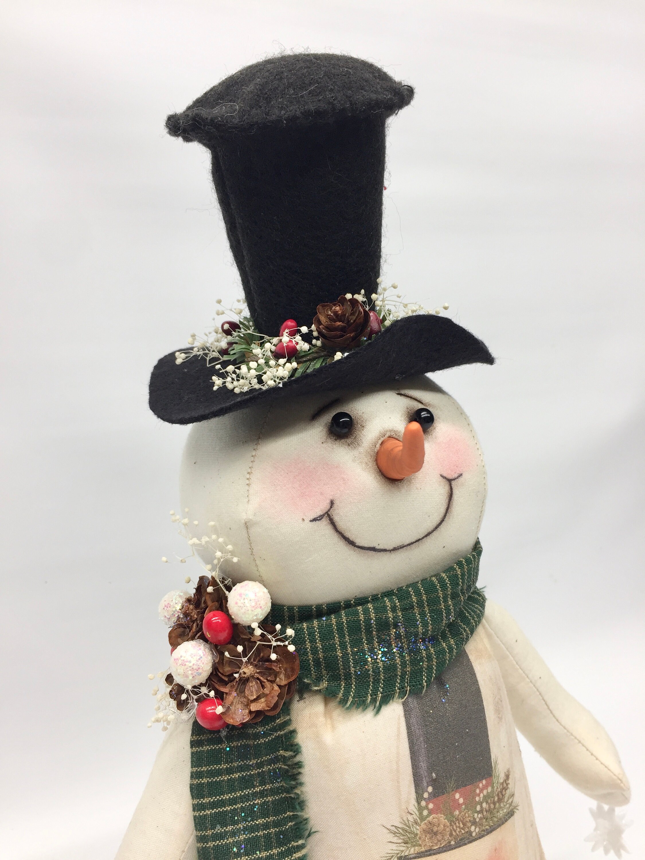 Rustic Snowman Decor | Snowman Shelf Sitter | Holiday Centerpiece ...