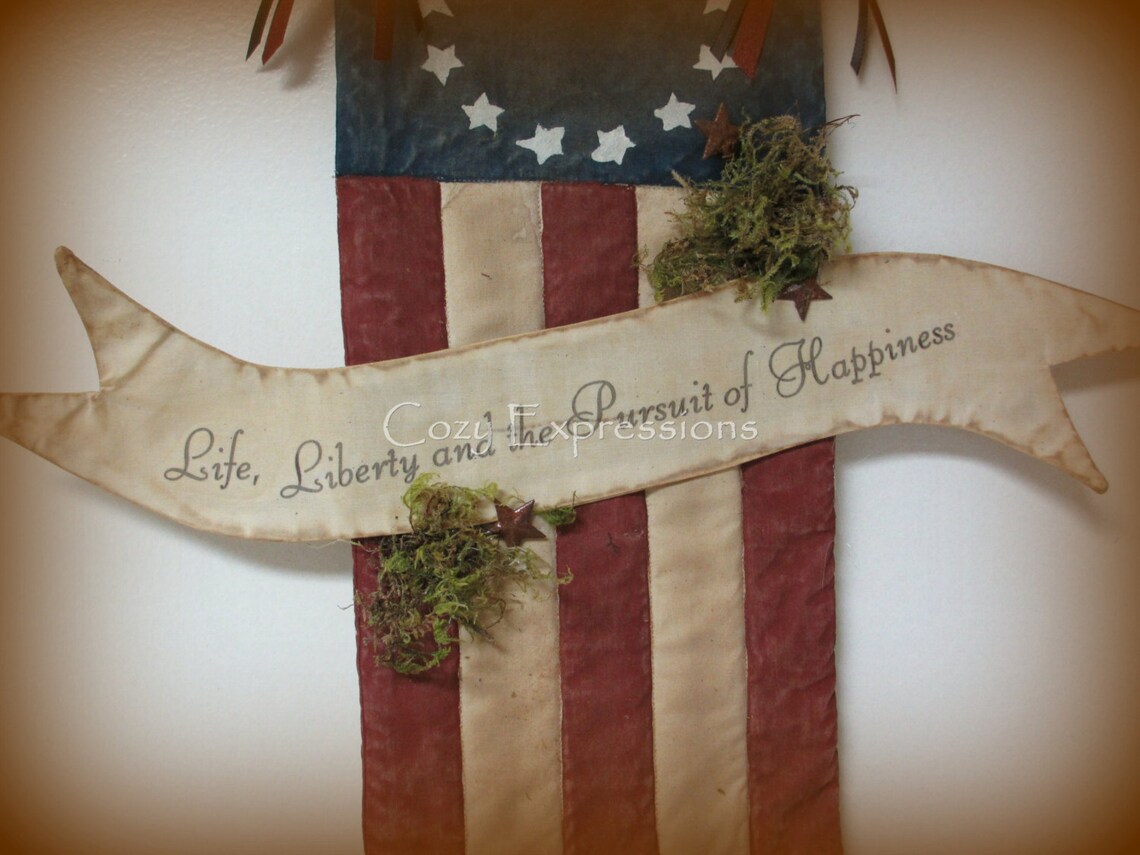 Primitive Patriotic American Flag 4th of July Decoration | Etsy