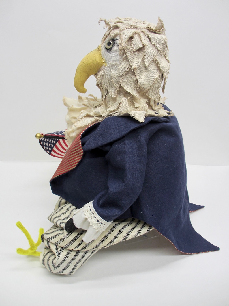 Primitive Patriotic Bald Eagle Decor Patriotic Cloth Doll - Etsy