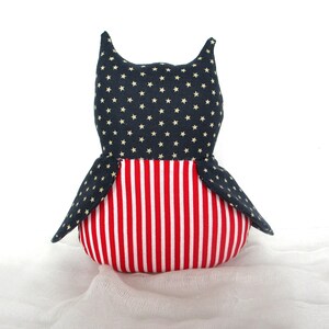 Prim Owl Decor | Patriotic Hoot Owl | 4th of July Decor | Red White ...