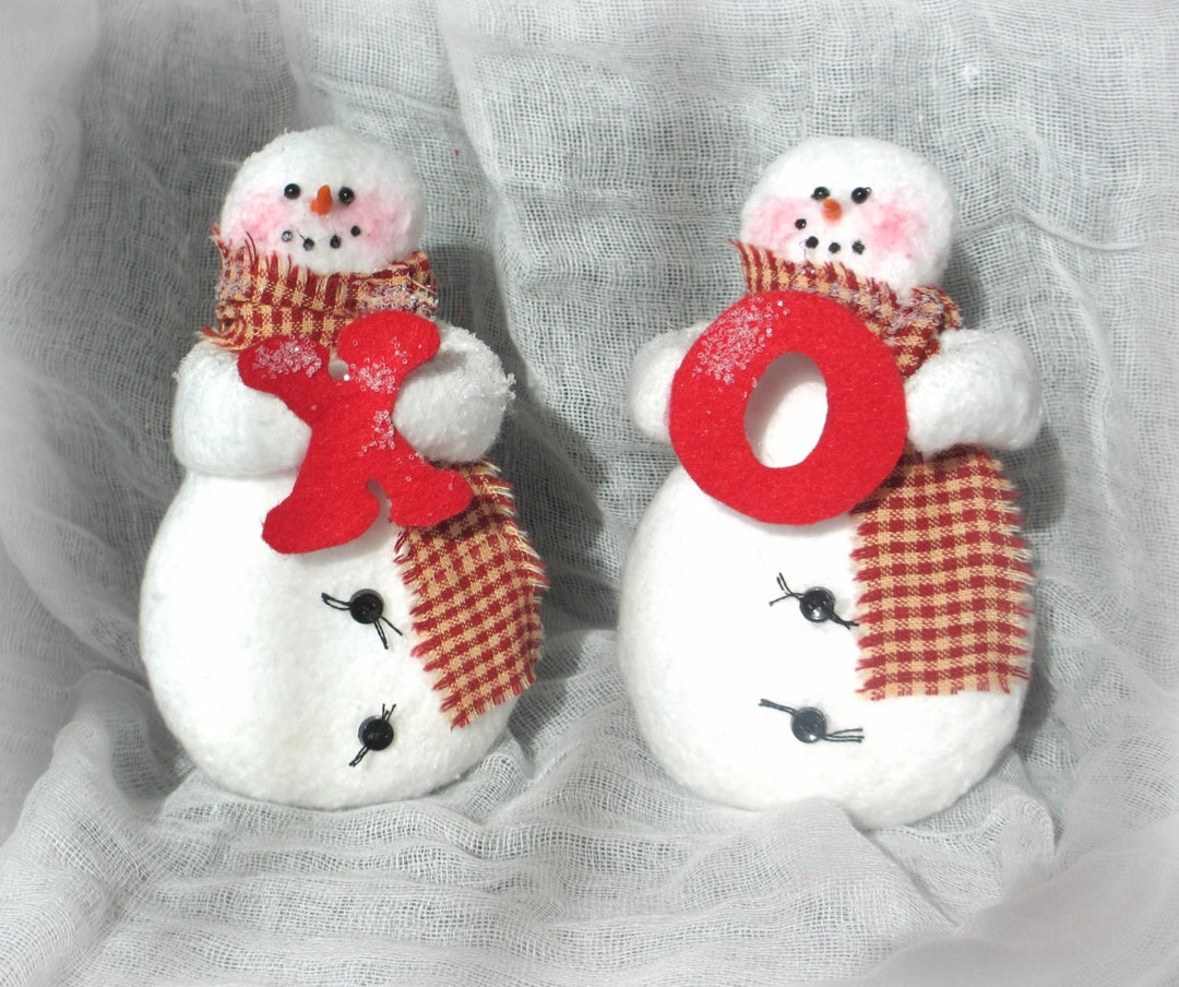 Valentines Day Snowmen | Wedding Centerpiece | Valentines Day Gift ...