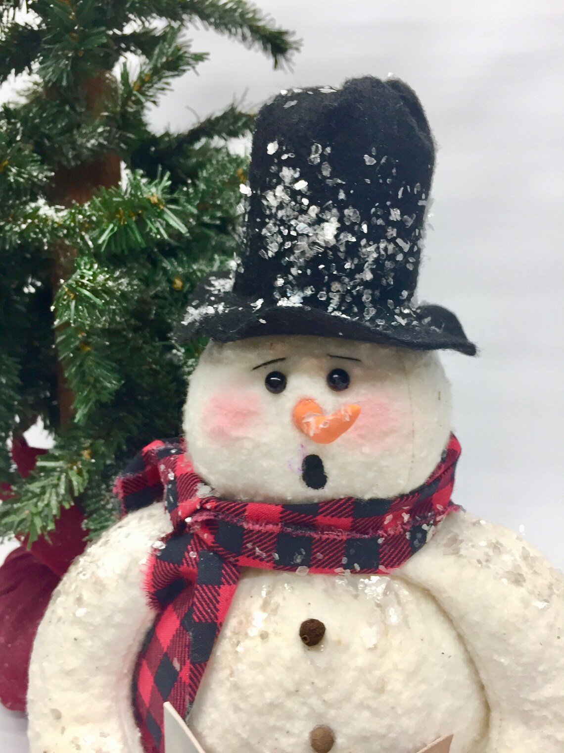 Samuel the Singing Snowman Chubby Snowman Winter Decor | Etsy