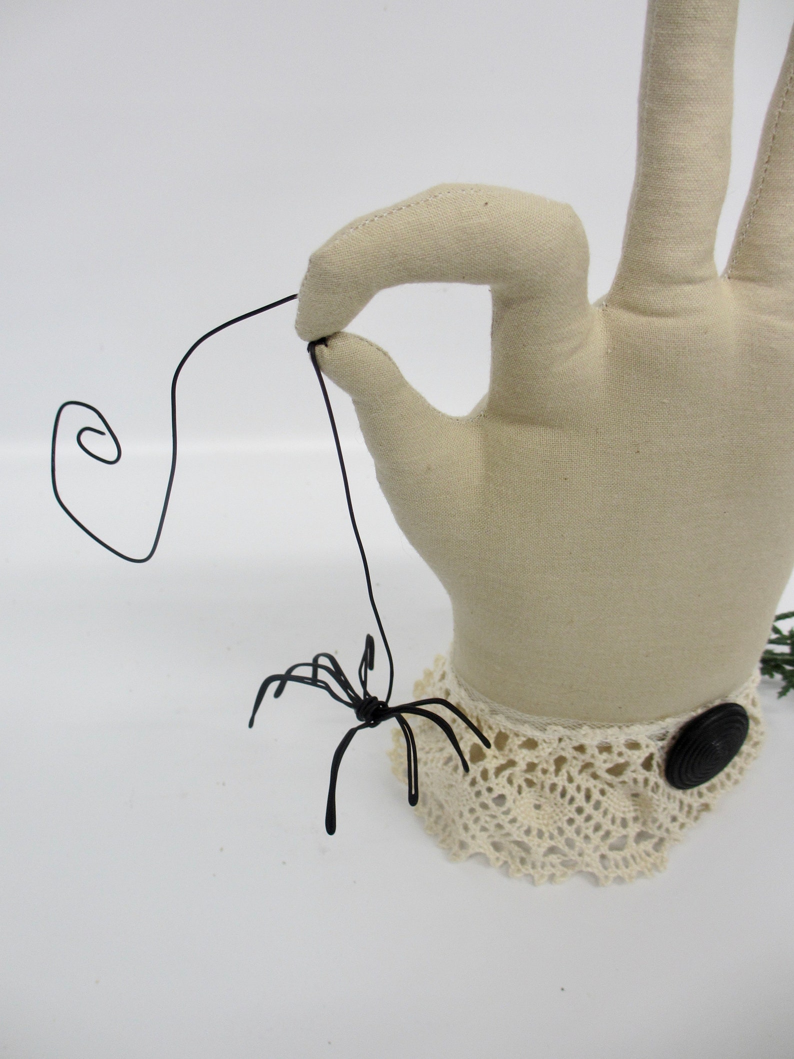 Primitive Halloween Hand Shelf Sitter Accent | Holiday Home Decor ...