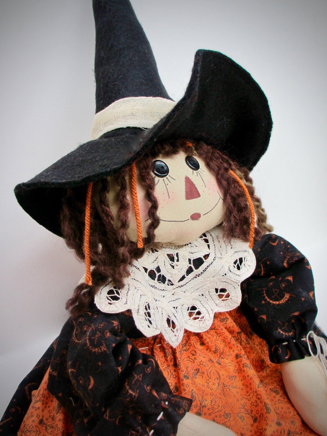Halloween Witch Rag Doll | Halloween Decoration | Primitive Witch for ...