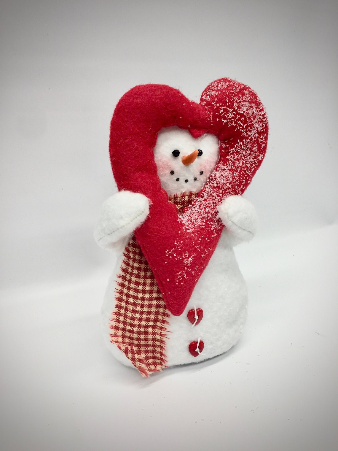 Valentine Snowman With Heart Snowman Decor Valentines Day - Etsy