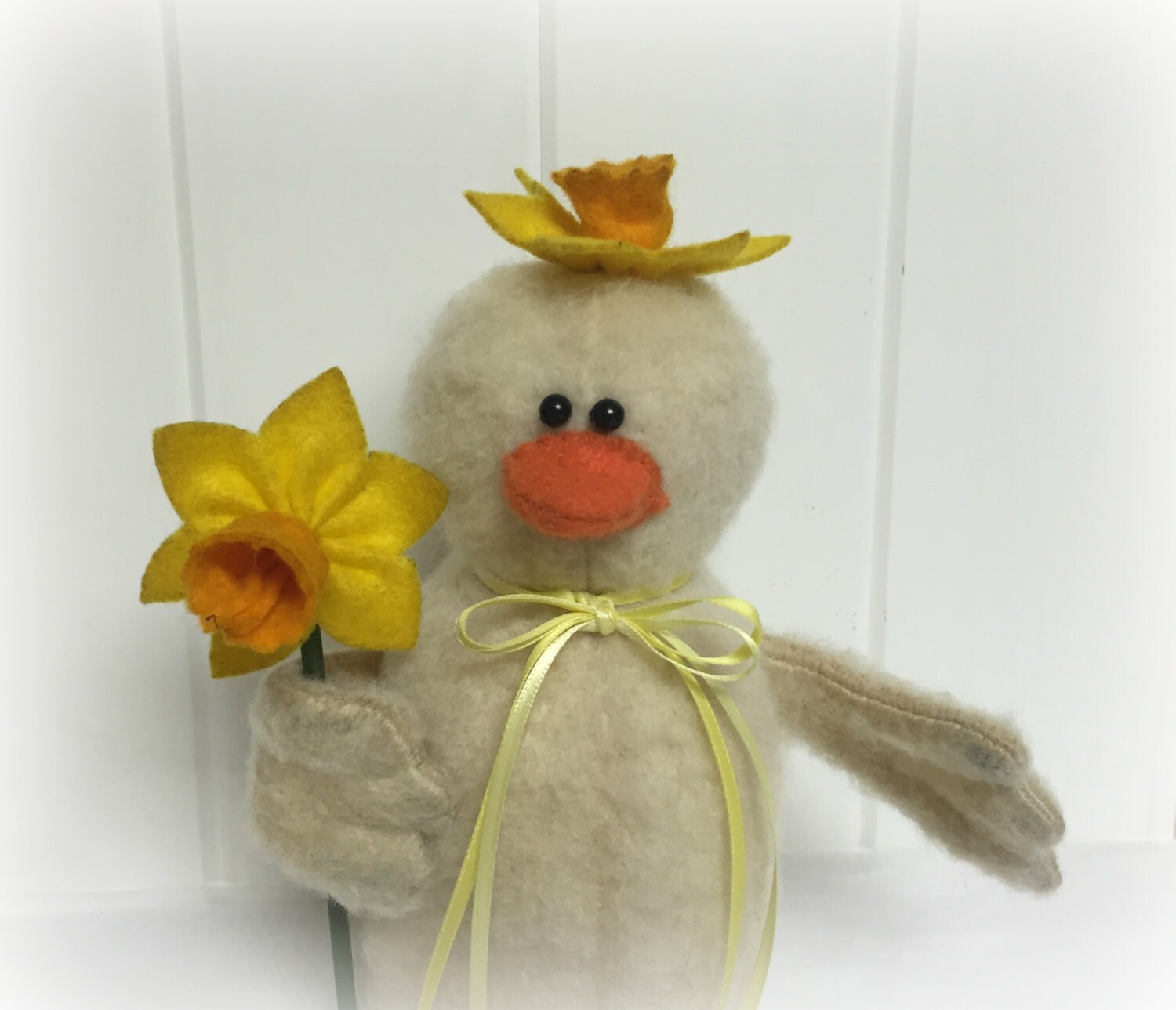 Spring Plush Easter Duck Spring decoration Farmhouse duck | Etsy