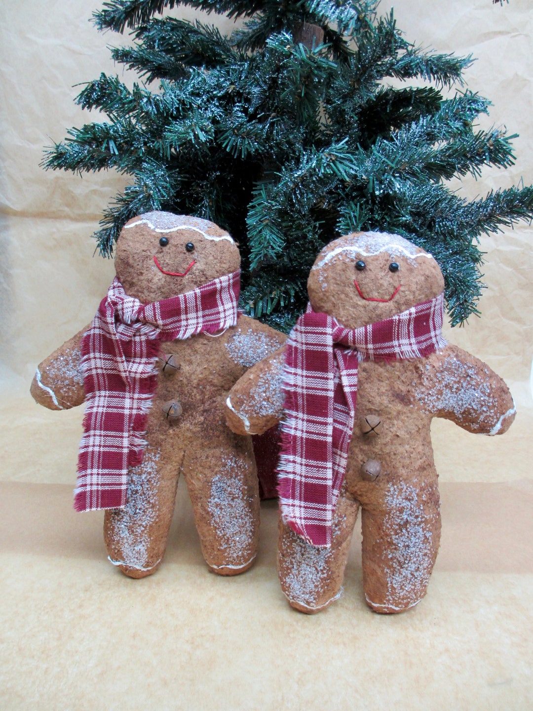 Handmade Fabric Gingerbread Men | Holiday Decor | Gingerbread Man ...