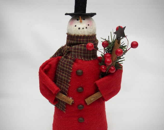 Snowman Handmade Snowman Primitive Snowman Primitive Decoration Winter ...