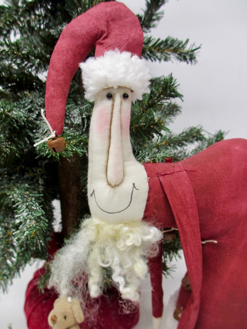 Primitive Handmade Santa Claus Doll Folk Art Santa Country - Etsy