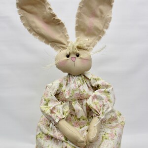 Cloth Bunny Doll Bunny Decor Easter Gift for Grandchildren Bunny ...