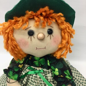 St. Patrick's Day Cloth Doll | Celtic Folk Art | Handmade Rag Doll ...