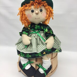 St. Patrick's Day Cloth Doll | Celtic Folk Art | Handmade Rag Doll ...