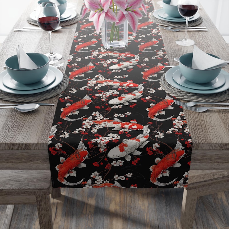 Asian Table Runner - Etsy