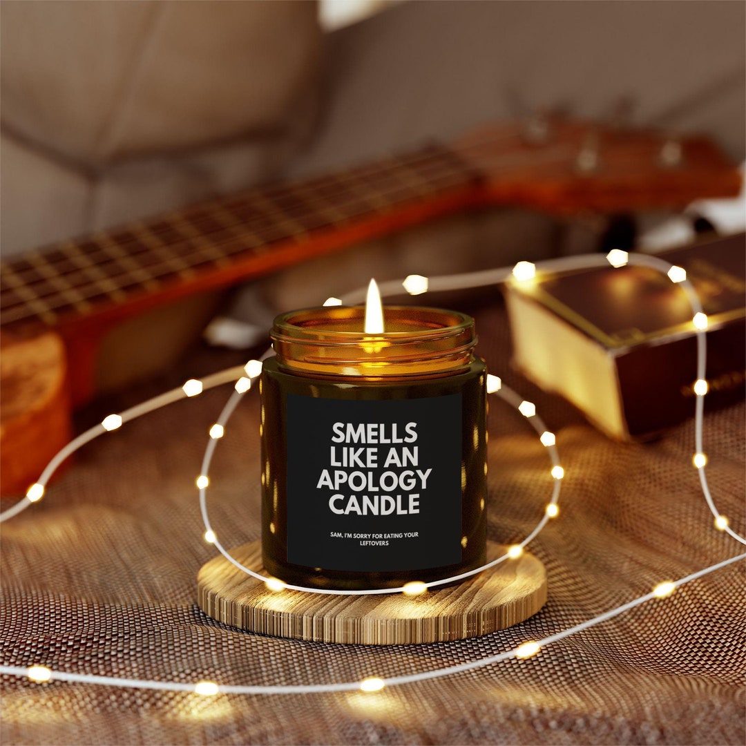 Personalized Apology Candle - Etsy