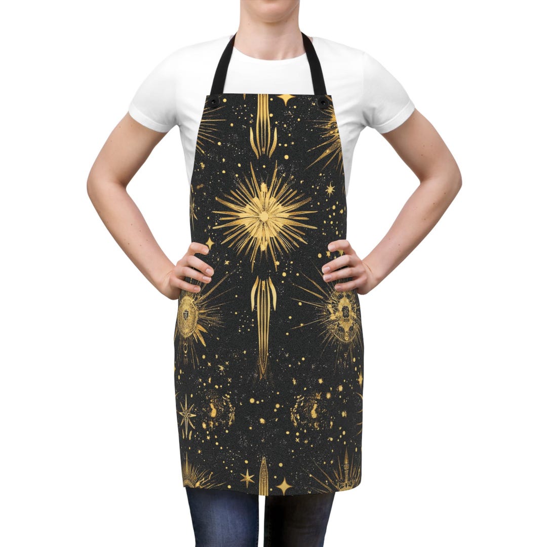 Black and Gold Apron, Painter Smock - Etsy UK