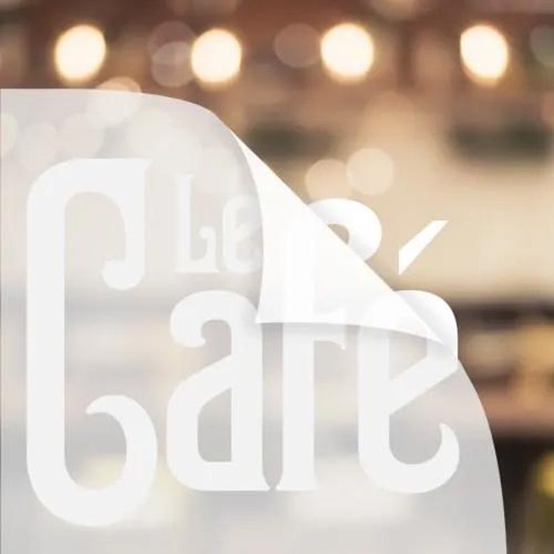 Custom Clear Vinyl Logo Decal: Personalized Office, Car, Truck Window ...