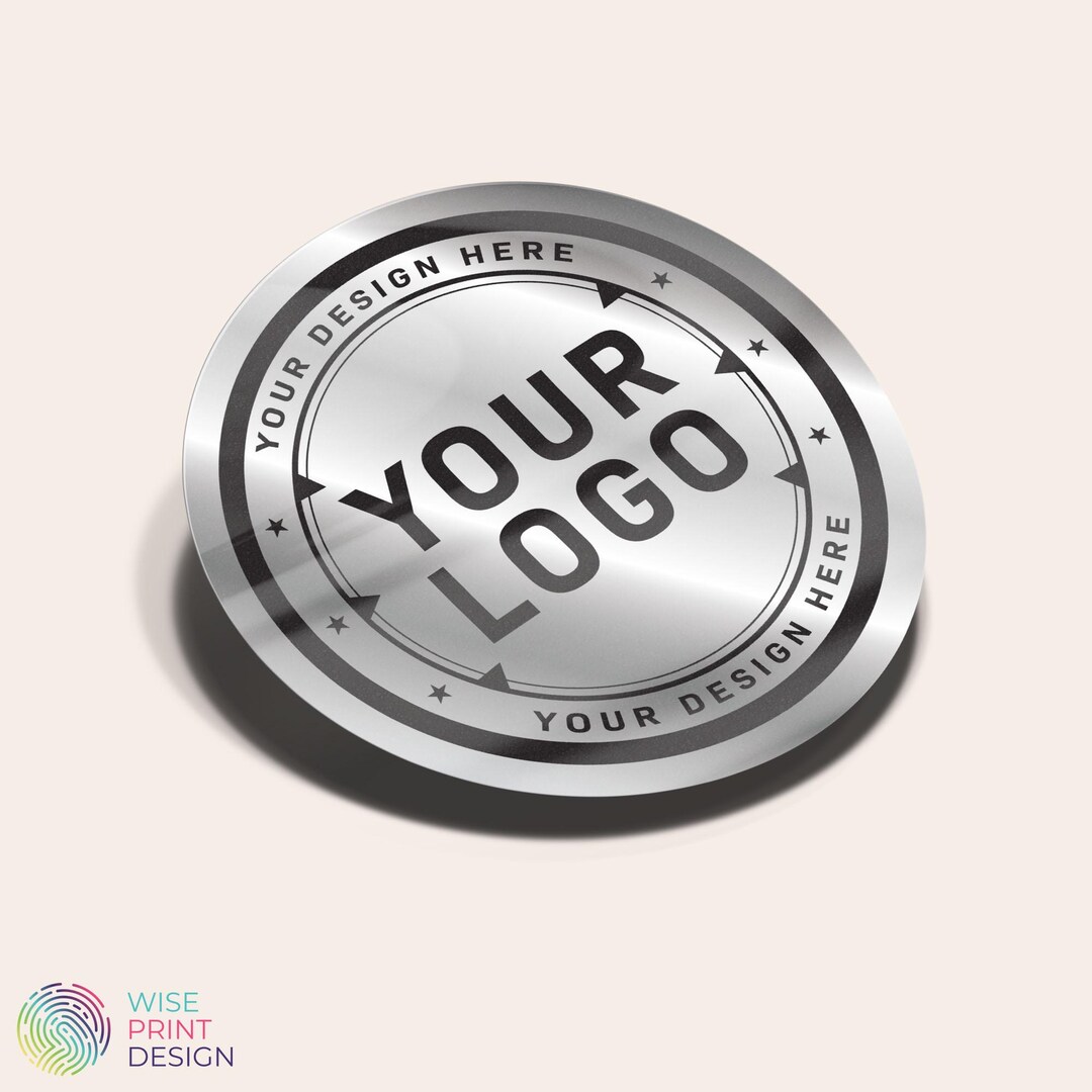 Custom Silver Metallic Stickers, Die Cut Stickers, Logo Stickers ...